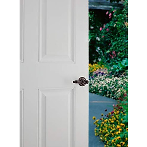 Kwikset 97402-859 Ashfield Entry Lever Featuring Smartkey Re-Key Security, Venetian Bronze