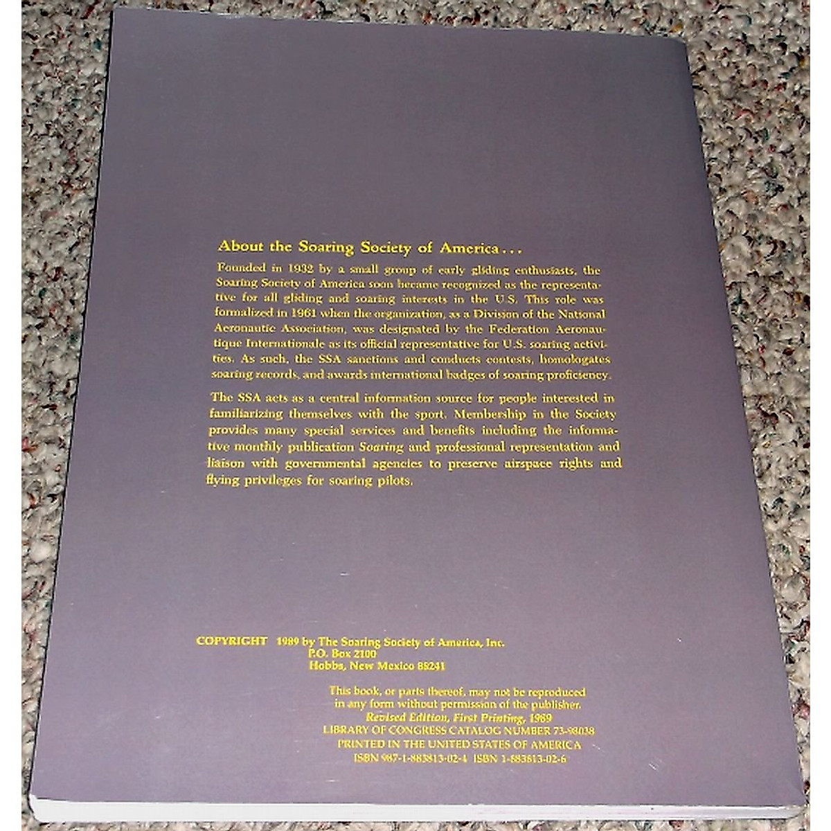 Joy of Soaring: A Training Manual