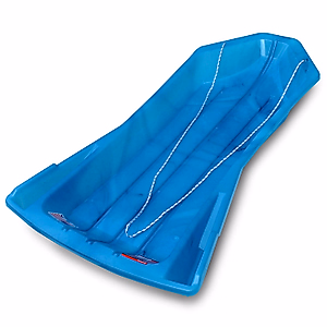 Flexible Flyer Slalom Master Steerable Snow Sled. Plastic Sno Slider Bobsled (48 x 26 x 4 inches)