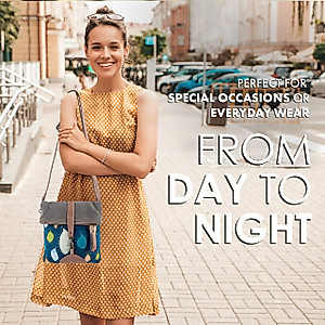 SIXTEASE Crossbody Bag for Women Vintage Style Genuine Leather, Upcycled Canvas, Rug, or Hair On - Cross Body Womens Bags with Inside Zipper Pockets - Amenable