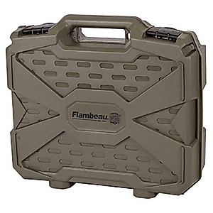 Flambeau Outdoors Zerust Infused Double Deep Pistol Case - 16.5", Olive Drab Green