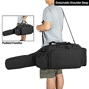 SAMDEW Chainsaw Carrying Case, Padded Chainsaw Storage Bag Compatible with EGO 14 & 16 & 18 Inch Power Chainsaw, Portable Chainsaw Holder Fit for 14"/16"/18" Cordless Chainsaw & Accessories, Bag Only