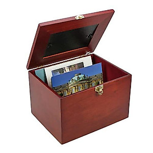 Cherry Wood Postcard Box