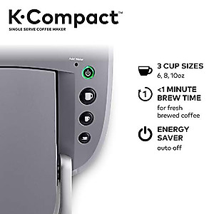 Keurig K-Compact Single-Serve K-Cup Pod Coffee Maker (Grey)
