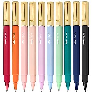 Mr. Pen- Aesthetic Pens, 10 Pack, Assorted Colors, Fast Dry, No Smear Bible Pens No Bleed Through, Fine Point Pen, Ballpoint Pens Ballpoint, Fine Tip Pens for Note Taking, Pens Aesthetic