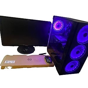 Stealthy Build New Gaming Desktop Intel Core I5 9400F 6 Cores 4.1 GHz, GTX 1660TI 6GB OC Edition (8GB 3200MHZ RAM | 500GB HHD + 128GB SSD) (Include Monitor, Keyboard, Mouse)