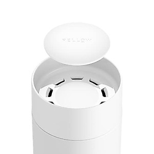 Fellow Carter Move Mug with 360º Sip Lid - Open Top Coffee To-Go Tumbler with Ceramic Interior, Vacuum-Insulated Stainless Steel, Matte Black, 16 oz Cup