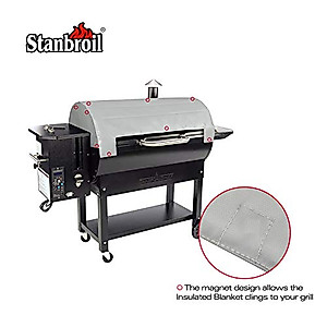 Stanbroil BBQ Pellet Grill Thermal Insulation Blanket Replacement for Camp Chef 36" Smokepro Pellet Grills