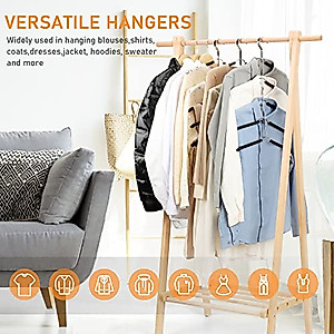 DOIOWN Clothes Hangers Space Saving Coat Hangers Non Slip Blouse Hangers Heavy Duty Foldable Stainless Steel Sweater Shirt Hanger Multilayer Closet Storage Organizer (2)