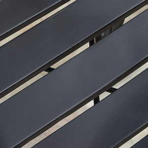 Christopher Knight Home Colmar Outdoor Metal Bistro Set, 3-Pcs Set, Black With Silver