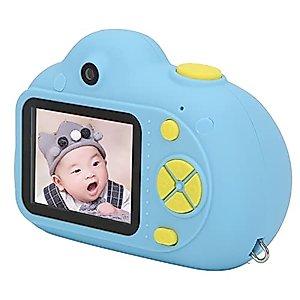 Shanrya 2 Inch HD Screen Children Camera, Children Cartoon Digital Camera Mini Safe 610mAh Large Capacity with Data Cable for Video for Taking Photo