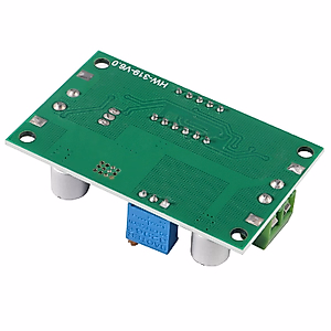Aobao 4pcs LM2596 DC-DC Adjustable Buck Converter Reduced Voltage Regulator Power Module 4.0-40V Input to 1.25-37V Output with LED Voltmeter Digital Display (Green)