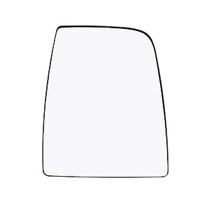 X AUTOHAUX Car Rearview Upper Right Passenger Side Non-Heated Mirror Glass Replacement with Plate for Ford Transit 150 250 350 2015-Onward