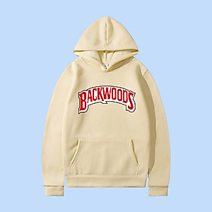 Vesnish Unisex Backwoods Hoodie - Casual Pullover Sweatshirt with Hat (khaki, XL)