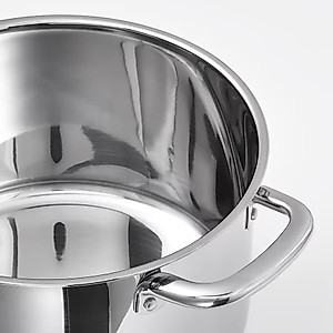 IKEA Thick / Clean and Simple Design Pot with Lid, Stainless Steel 5.0 l (5 qt)