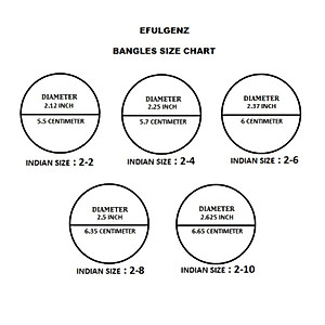 Efulgenz Indian Bangle Rhinestone CZ Crystal Wedding Bridal Bracelet Jewelry for Women