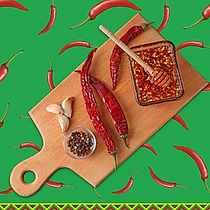Peryiter 4 Pcs Chili Cook Party Decorations Off Tablecloth 108''x54'' Cinco De Mayo Tablecover Plastic Pepper Table Cover Disposable Chili Pepper Decoration Chili Pepper Supplies for Rectangle Table