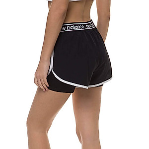 New Balance Women's Relentless 2 in 1 Short 20, Black, X-Small