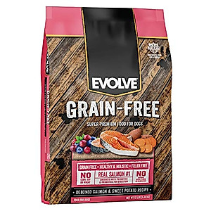 Evolve Grain Free Deboned Salmon & Sweet Potato Recipe Dog Food, 3.5 lb.