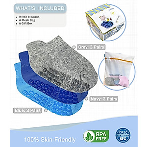 Simply Kids Baby Socks with Grips 12-18 Months Grippy Toddlers 12-24 2t Grippers 1-3 Years