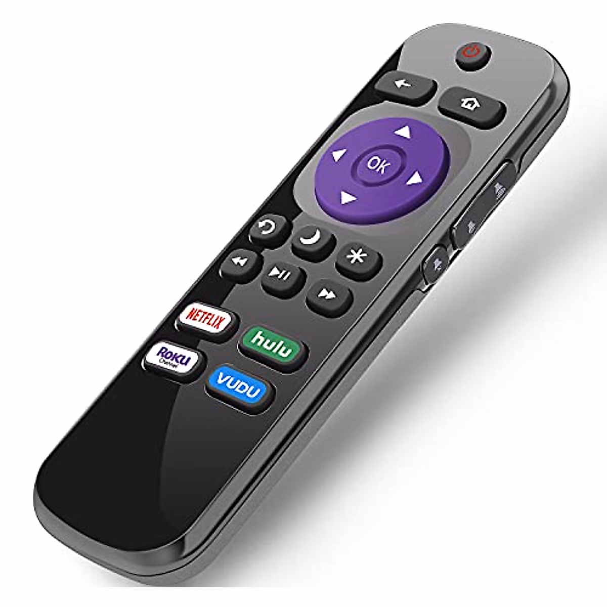 Gvirtue Replacement Remote Control Compatible for All Onn Roku Smart TV, Universal for Onn Roku TV Remote, Onn 24” 32” 40” 43” 50” 55” 58” 65” 70” Roku TV with Netflix Hulu Roku-Channel Vudu Button