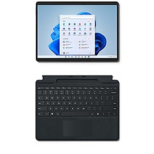 Microsoft Surface Pro 8 13" Touchscreen - Intel Evo 11th Gen Core i5-8GB RAM - 256GB SSD - Windows 11 Home - Graphite (IUS-00001) Bundle with Black Keyboard