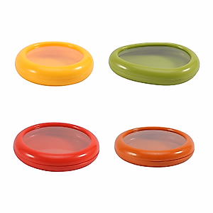 4pcs Fruit and Vegetable Storage Containers for Fridge, Avocado Saver and Tomato Holder Reusable Storage Containers, Onion Fresh Stretch Pod, Reusable Food Storage Box(as shown)