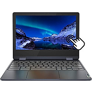 Lenovo Flex 3 11.6" 2 in 1 HD Touchscreen Chromebook, Mediatek MT8183(8 Cores, Up to 2GHz), 4GB DDR4 RAM, 64GB eMMC, Webcam, WiFi 5, Bluetooth 5.0, USB-A&C, All Day Battery Life, Chrome OS