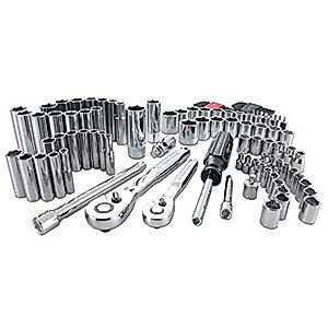 CRAFTSMAN Socket Set, 1/4-Inch & 3/8-Inch Drive, Standard and Metric, 105 Pieces (CMMT12023)