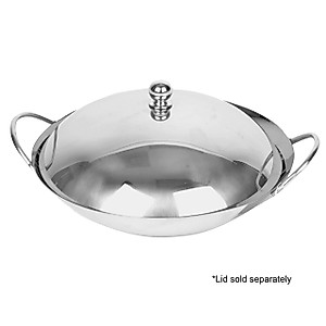 Thunder Group Stainless Steel Wok, 8-Inch