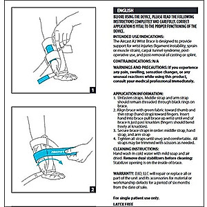 Aircast A2 Wrist Support Brace with Thumb Spica: Left Hand, Medium