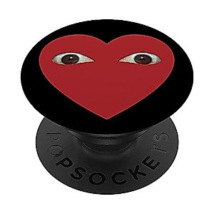 Weirdcore Aesthetic Weird Heart With Human Eyes Oddcore PopSockets Standard PopGrip