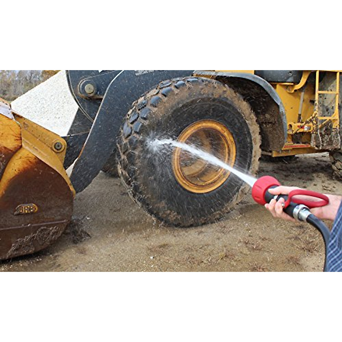 Gilmour 855032-1001 High-Pressure PRO Fireman's Spray Nozzle with Large, Red/Black