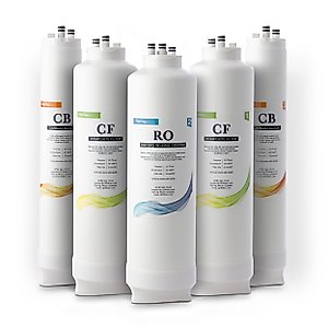iSpring F5-RO500 1 to 2 Years Filter Replacement Pack for RO500 Tankless Reverse Osmosis Water Filtration System