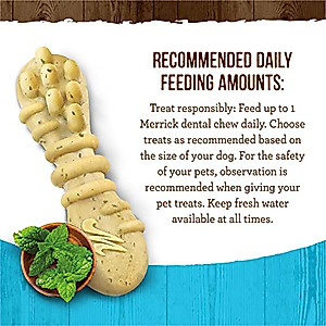 Merrick Fresh Kisses Double-Brush Dental Dog Treats With Mint Breath Strips For Toy Breeds - 33 ct. Bag