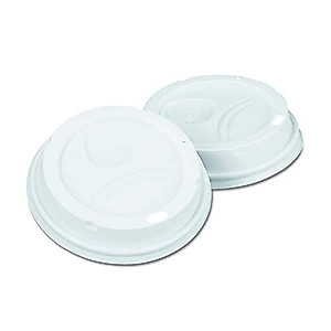 Dixie PerfecTouch WiseSize Coffee Design Insulated Paper Cup, 16oz Cups and Lids Bundle (16 oz, 100 Cups, 100 Lids)