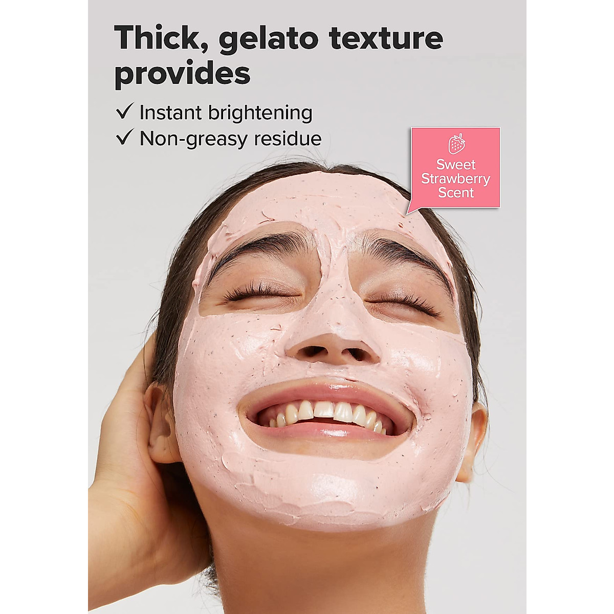 I DEW CARE Wash-Off Face Mask - Berry Groovy | Illuminate with Glycolic Acid and Raspberry, For Dry Skin, 3.38 Oz