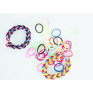 2000+Rubber Band Bracelet Kit, Loom Bracelet Making Kit for Kids, Rubber Bands Refill Loom Set, Rubber Bands for Bracelet Making Kit for Kids