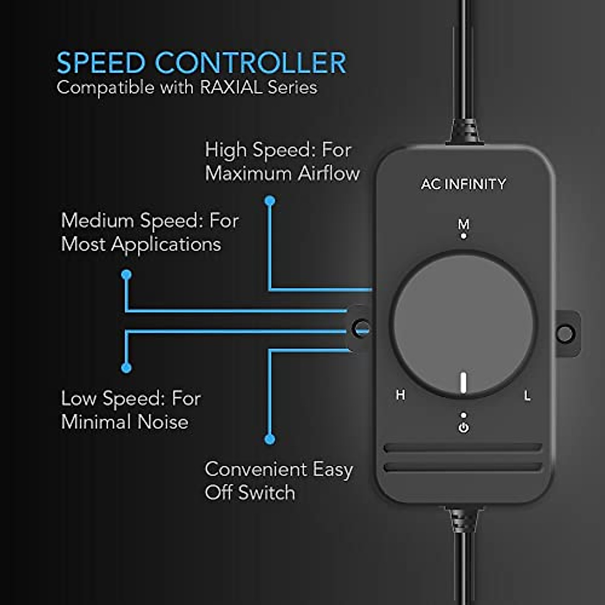 AC Infinity RAXIAL S8, Inline Booster Duct Fan 8” with Speed Controller, Airflow Boosting Low Noise HVAC Blower Can Fan for Basements, Bathrooms, Kitchens, Workshops