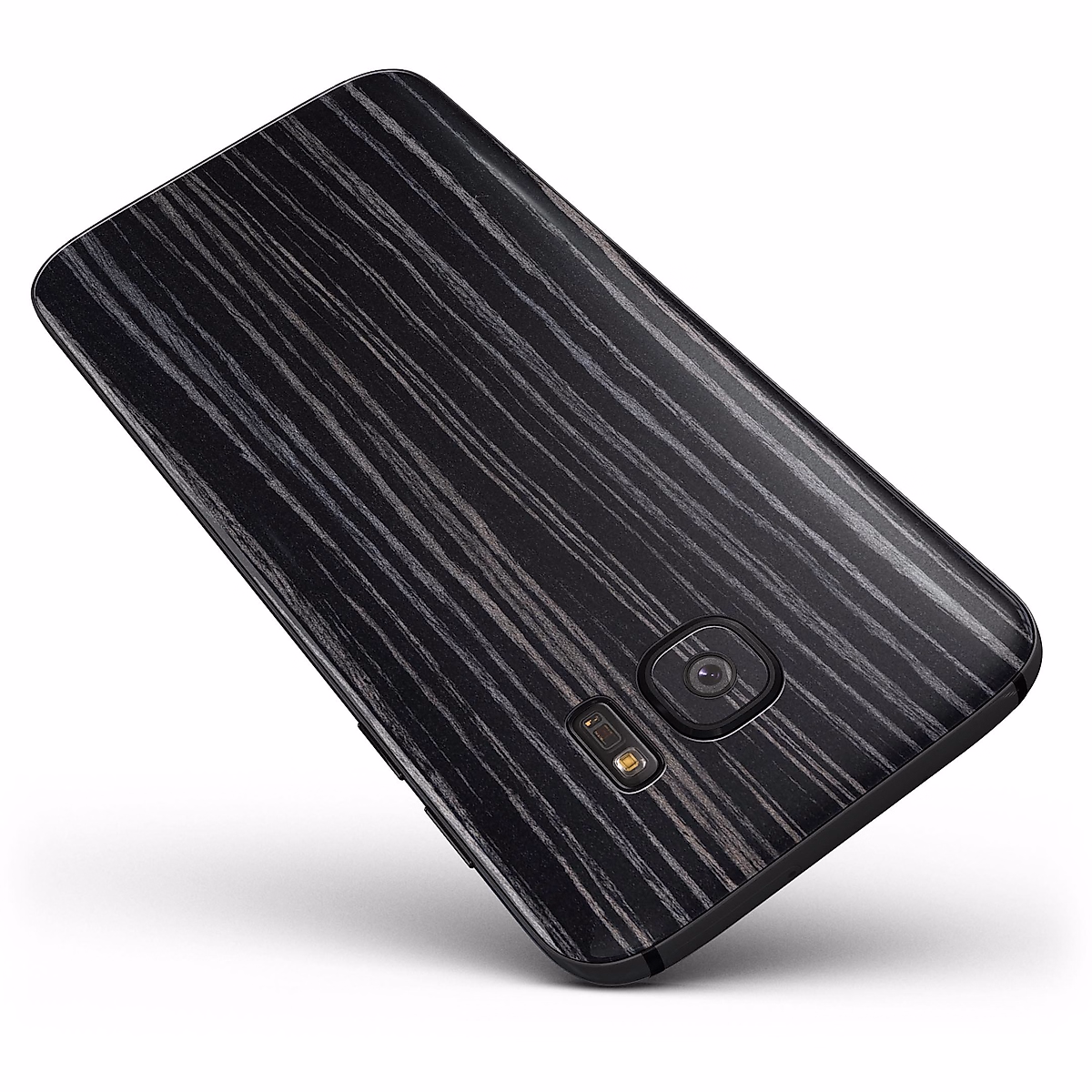 Design Skinz Design Skinz Black Wood Texture Full-Body Wrap Decal Skin-Kit for The Galaxy S9 Plus