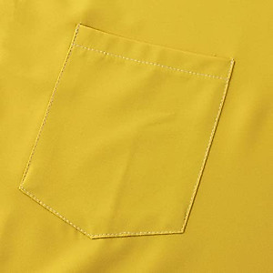 DUOWEI Athletic Long Sleeve Shirt Men Fitted Male Summer Hawaii Solid Shirt Short Sleeve Pocket Lapel Collar Button Shirt Big