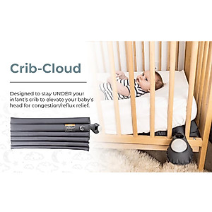 Inflatable Crib Wedge/Crib Wedge/Crib Wedge for Baby/Baby Acid Reflux/Babies with Colic/Babies with Allergies/Infant Nasal Congestion/GERD/Teething/Wedge Baby Pillow for Sleeping