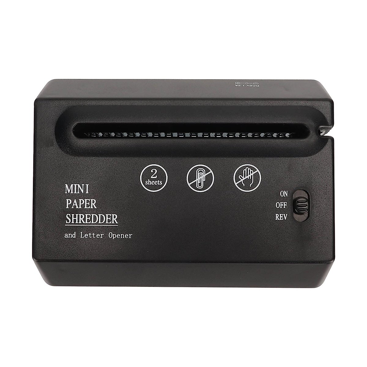 USB Paper , A6 Micro Cut Paper with Letter Opener Function Portable Mini Paper for Paper, Invoices, Receipts, PP Plastic, USB or Battery Powered