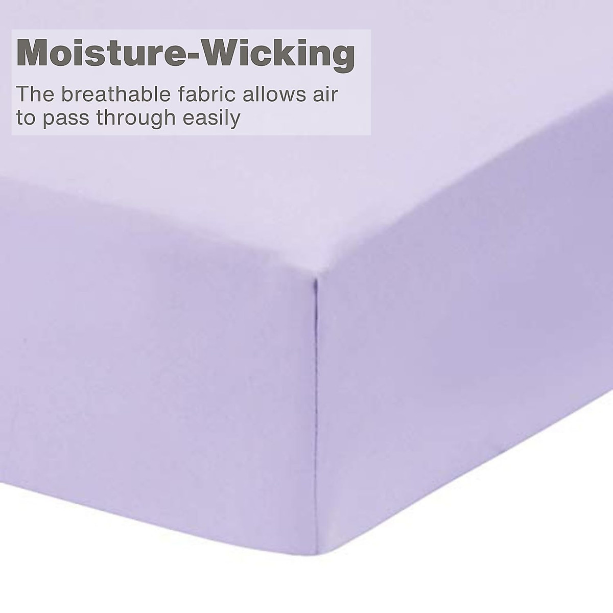 Everyday Kids 2-Pack Fitted Crib Sheets, 100% Soft Breathable Microfiber Baby Sheet, Fits Standard Size Mattress 28in x 52in, Lavender, Pink Nursery Sheet