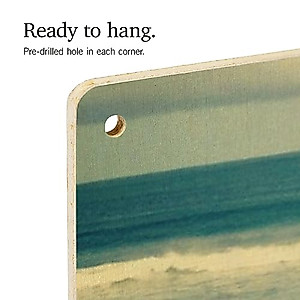 Lantern Press 6x9 Inch Wood Sign, Ready to Hang Wall Decor, Sanibel Island, Florida, Memories Made Here, Sandy Staircase, Beach Sentiment