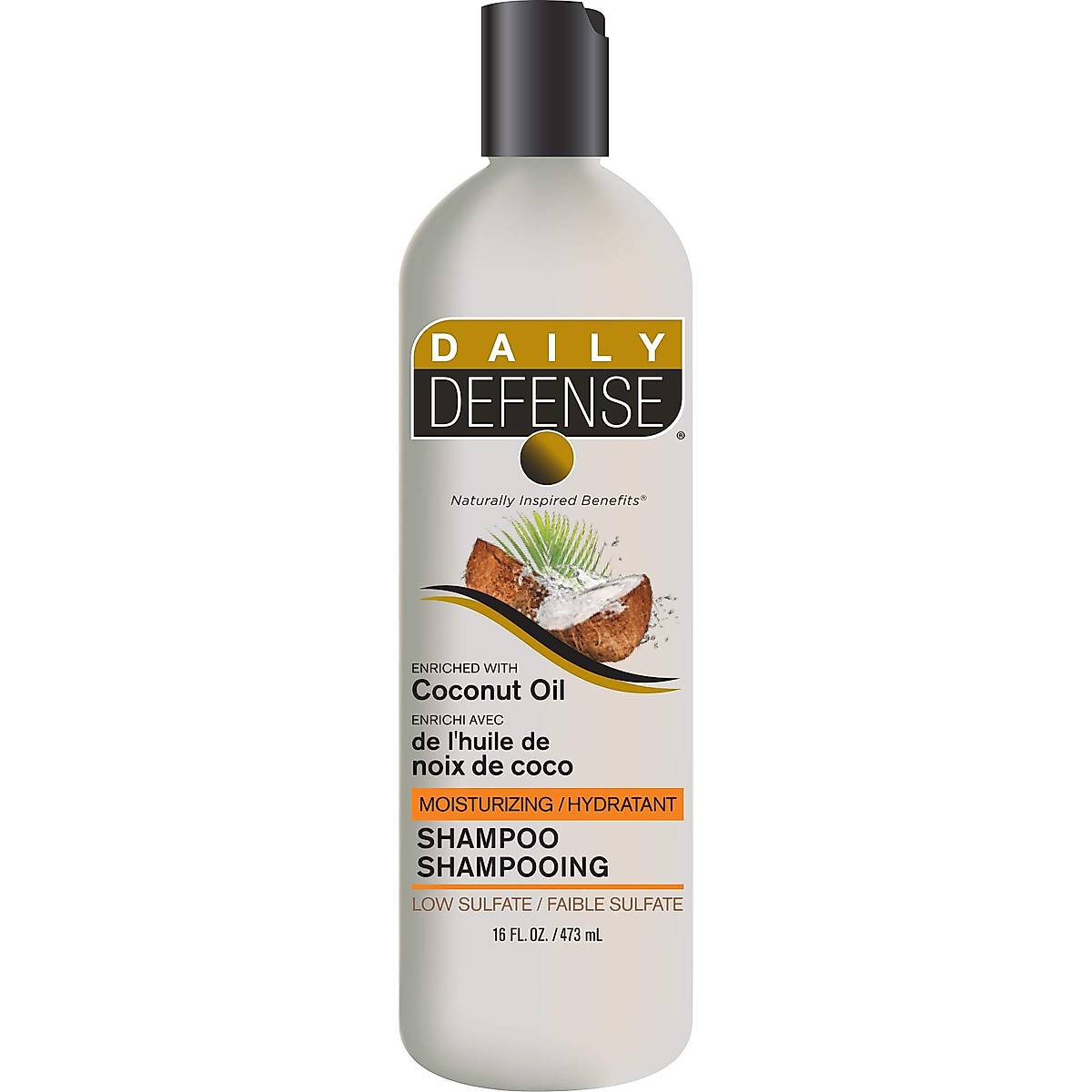 Daily defense shampoo coconut oil 16 fluid ounce