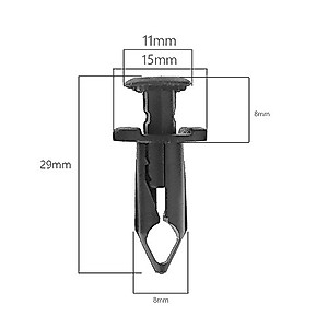 Plastic Fender Clips Body Rivets Replacement for Honda Rancher Foreman Rubicon Rincon TRX680 TRX650 (50-Pack)