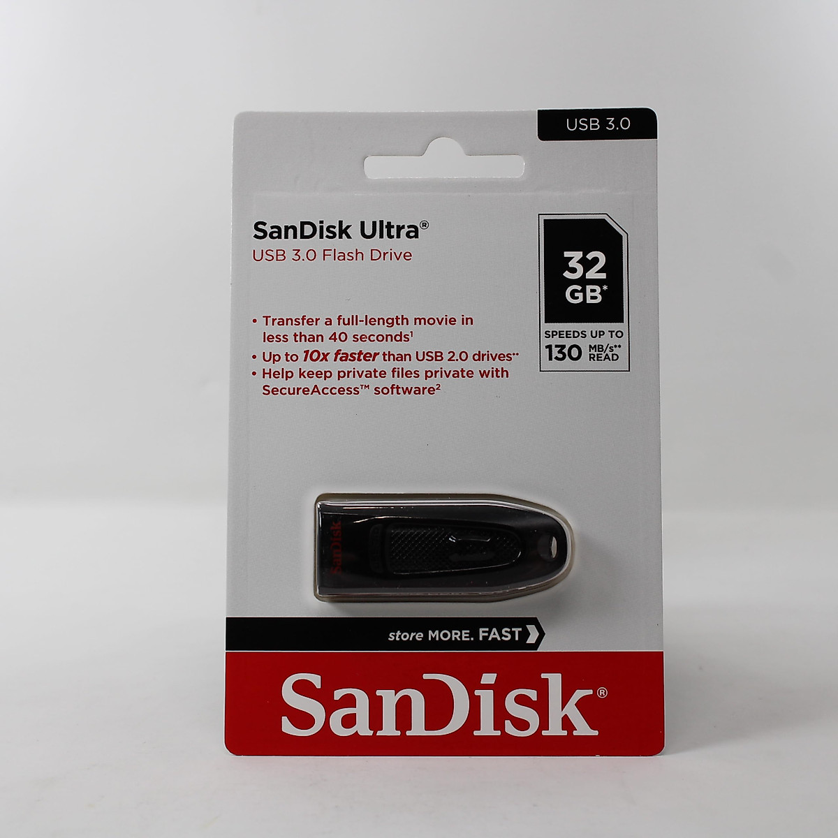Sandisk Ultra USB Flash Drive, 32 GB, Black (SDCZ48-032G-A46)
