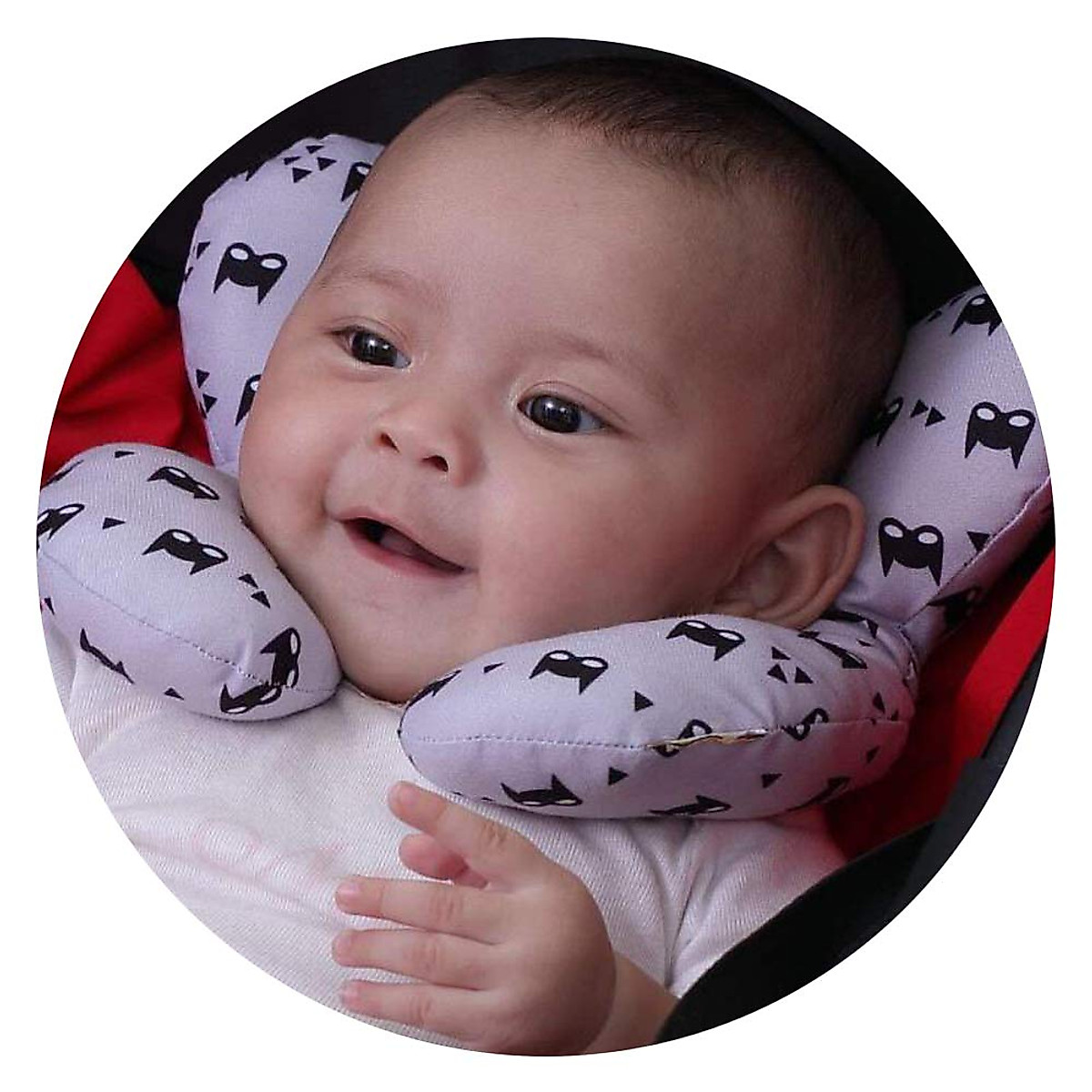 G-Tree Baby Child Head and Neck Support, Pushchair Car Seat Pillow Headrest for 0-1 Years Toddler, Best Gifts for Kids, Batman