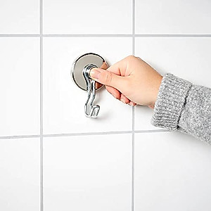 KROKFJORDEN Hook with Suction Cup, Zinc Plated